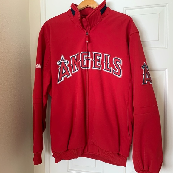 Majestic | Jackets & Coats | Majestic Mens Angels Mlb Thermabase Jacket ...
